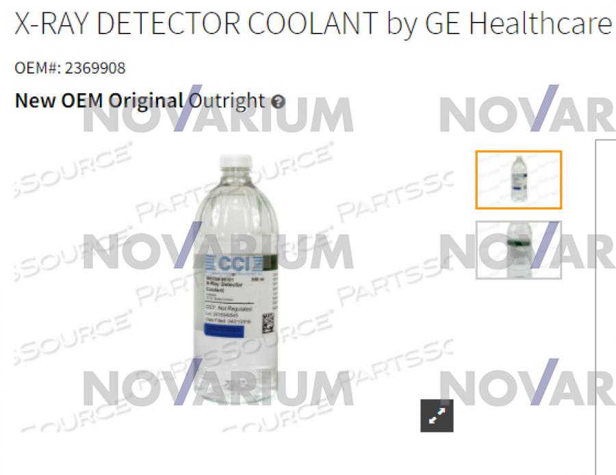GE 2369908 - X-Ray Detector Coolant - Novarium