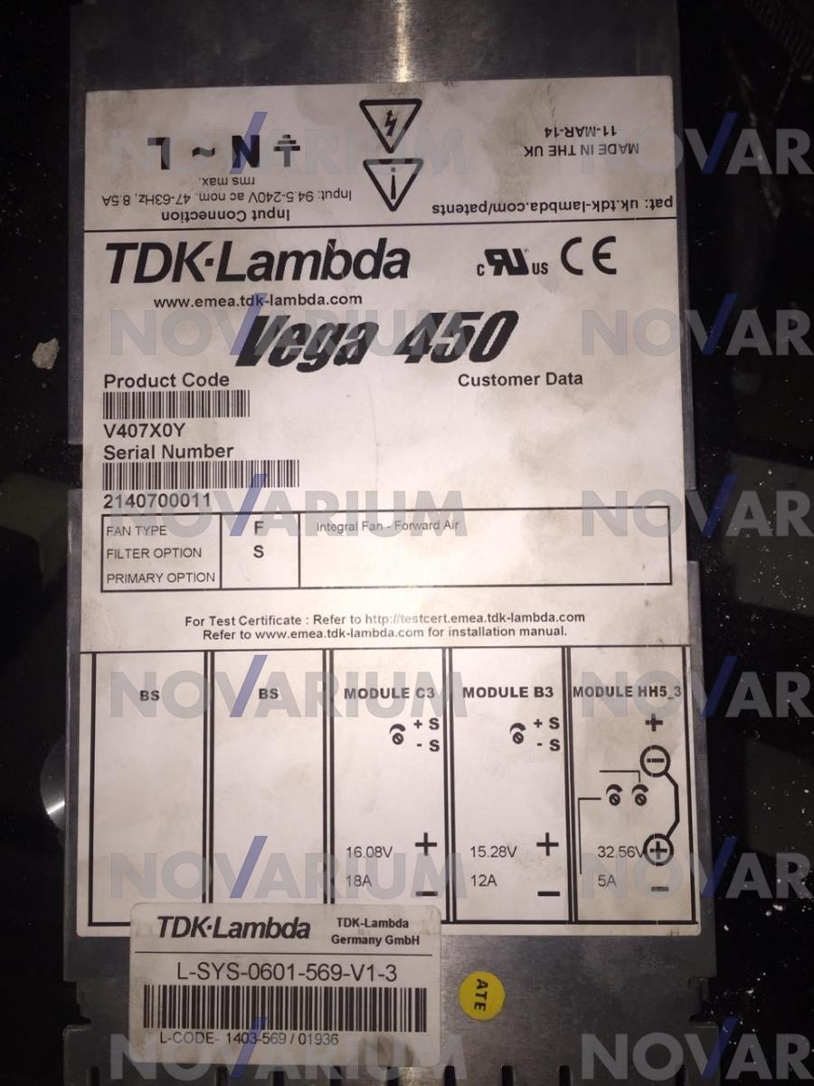 Siemens 3093903 - Vega 450 AC/DC Power Supply - Magnetom Avanto - Novarium