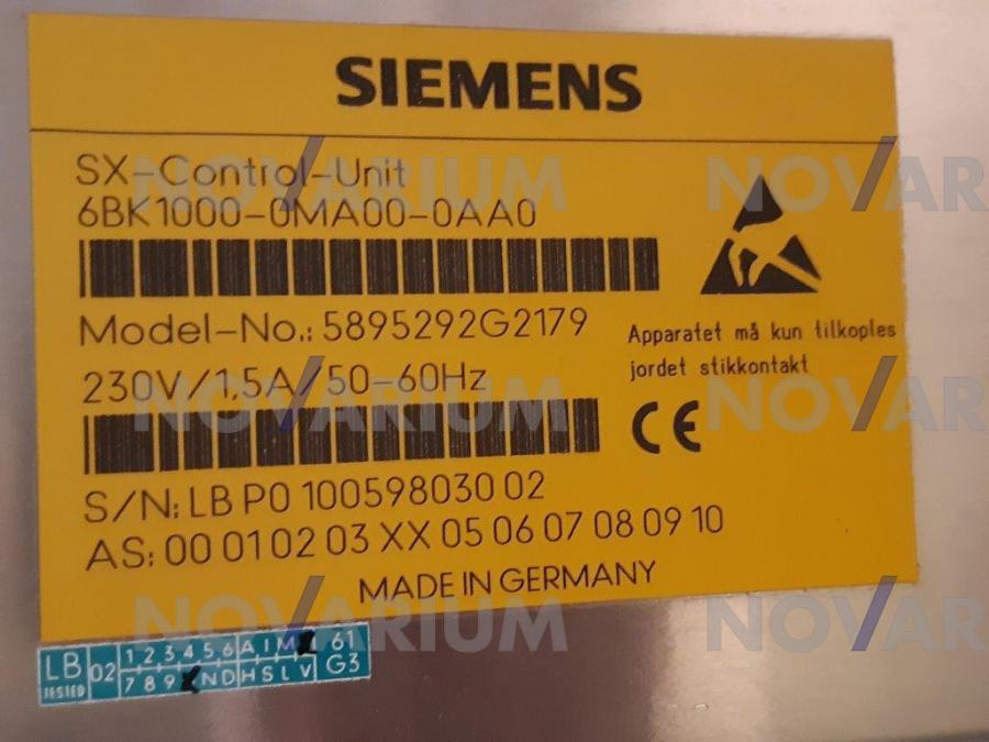 Siemens 5895292 - SX Control Unit - Novarium
